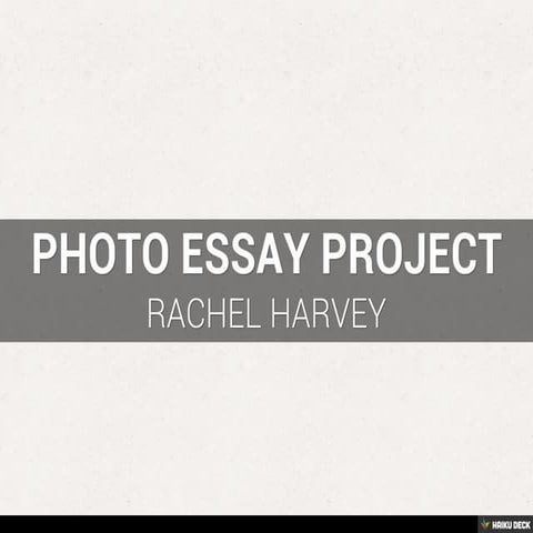 Photo Essay Project | PDF