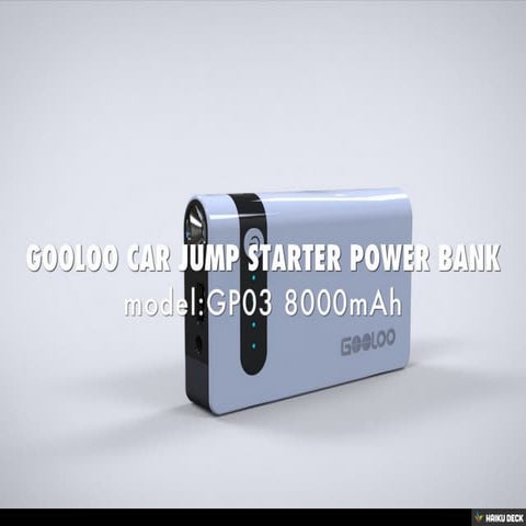 GOOLOO CAR JUMP STARTER POWER BANK | PPT