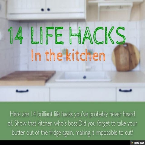 14 Life Hacks in the Kitchen | PPT