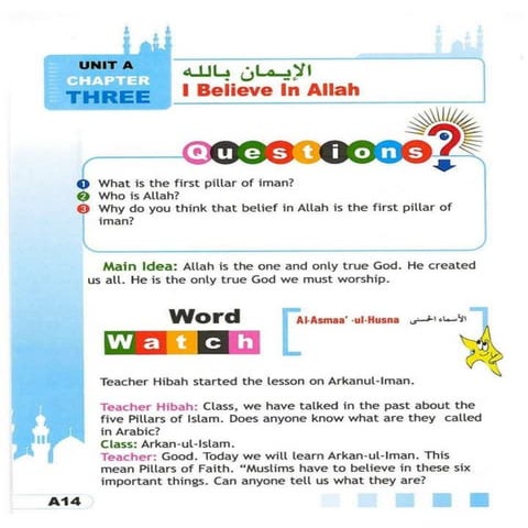 A 3 (i believe in allah) | PPTX