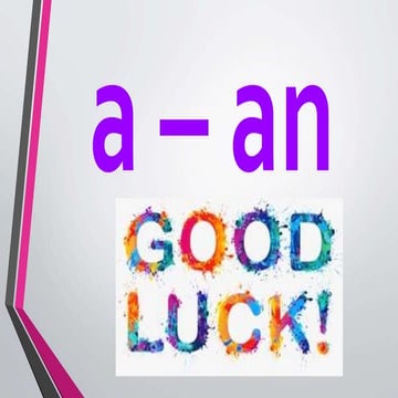 A - AN, Tema a y an - curso de ingles .pptx