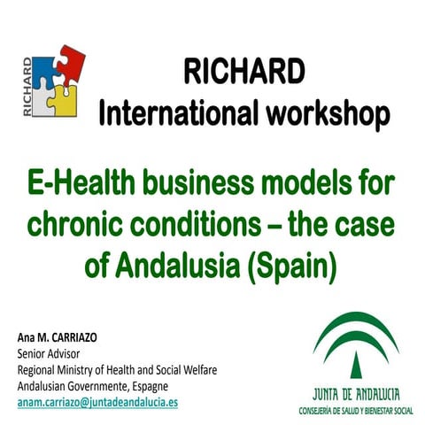 A. carriazo e health business models for chronic conditions-case of ...