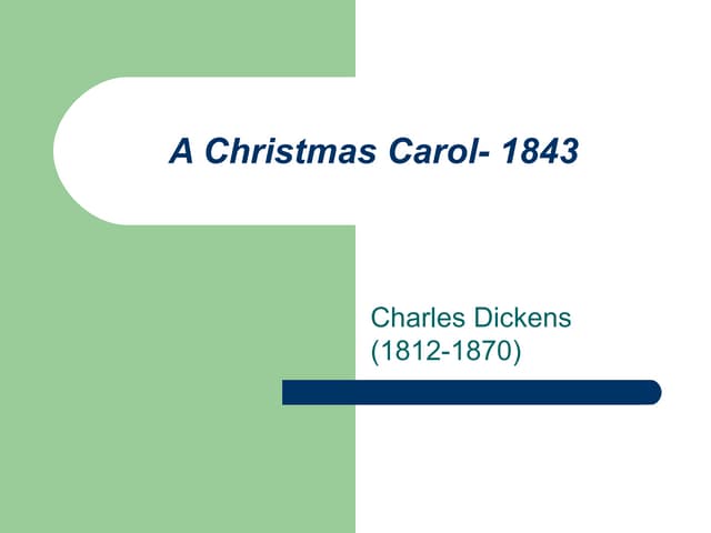 A christmas carol | PPT