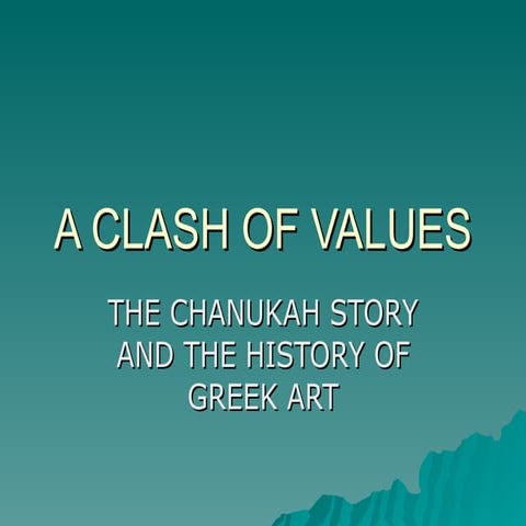 A Clash Of Values Chanukah And Greek Art | PPT