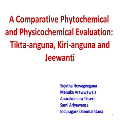 A comparative-phytochemical | PPT