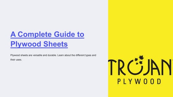 Trojanplywood presentations