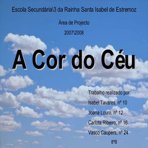 A cor do Ceu | PPT