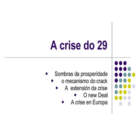 A Crise Do 29 | PPT