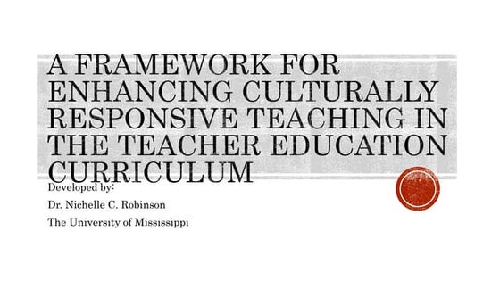 Culturally Responsive Teaching | PPT