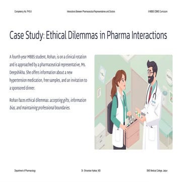 Interactions Between Pharmaceutical Representatives and Doctors: As per ...