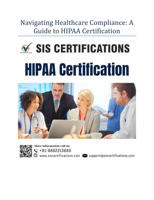 hipaa hitech certification presentation ppt | PPTX