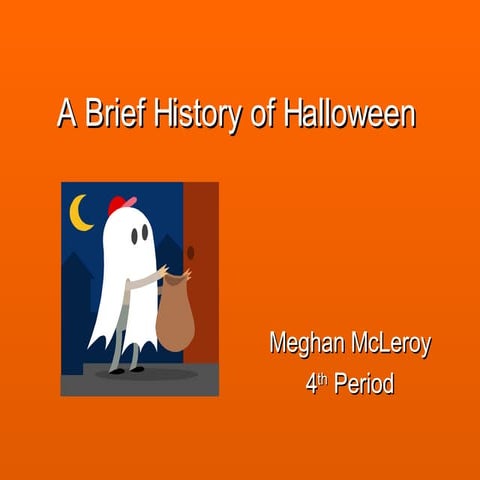 A History Of Halloween | PPT