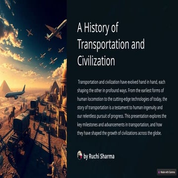 Evolution of transportation | PPTX