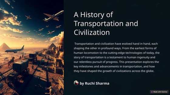 History of transportation | PPTX