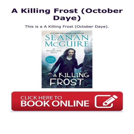 Baixar livro [PDF] A Killing Frost (October Daye) | PDF