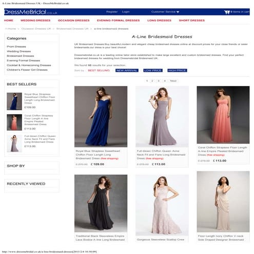 A line bridesmaid dresses uk - dress mebridal.co.uk