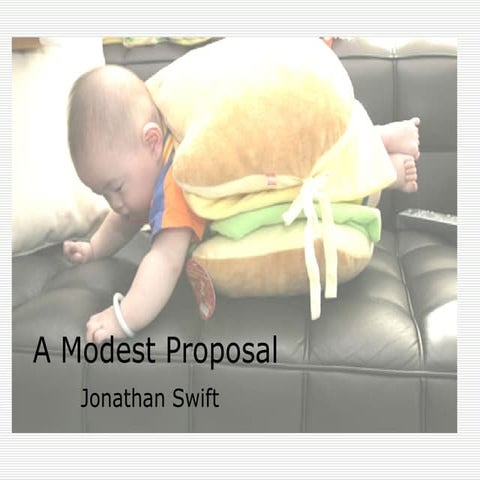 A Modest Proposal | PPT | Christianity | Religion & Spirituality