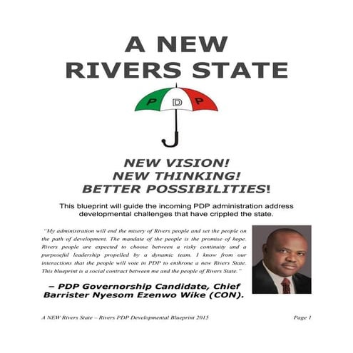 A new-rivers-state-vision-2015 | PDF