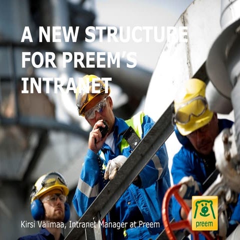 A new structure for Preem's intranet | PDF