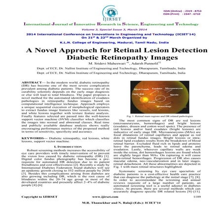 Detection of Microaneurysm in Diabetic Retinopathy