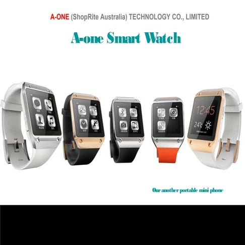 A one smart watch operation | PPT
