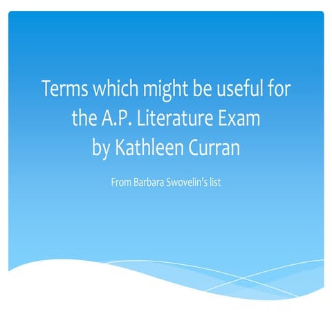A.p. lit terms | PPTX