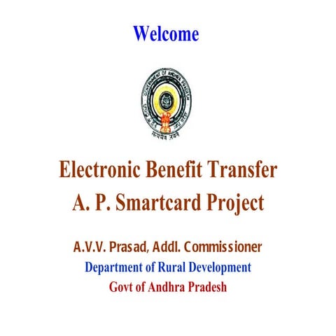 Andhra Pradesh Smart Card Project Vision | PPT