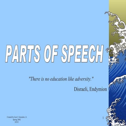 A Parts Of Speech | PPT