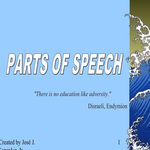 Year 9 parts of speech | PPT