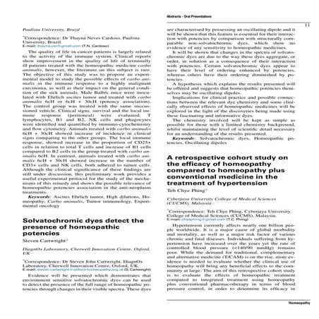 A retrospective cohort study on the efficacy of homeopathy compared to ...