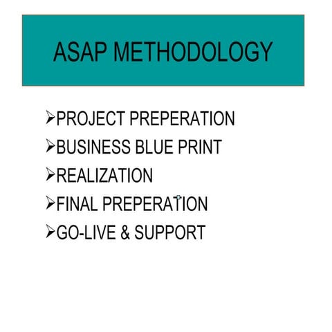 ASAP methodology overview | PPTX