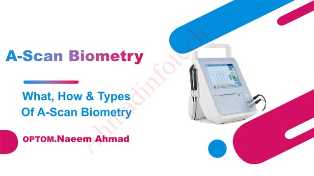 A Scan Biometry How To Use A Scan Types Of A Scan Biometry Pdf