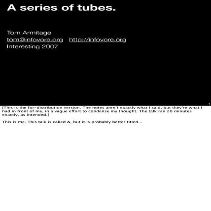 A series of tubes | PDF