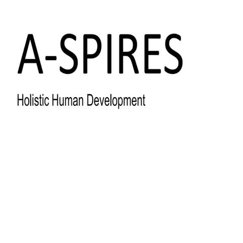 A-SPIRES Holisitc Human Development Framework | PPT