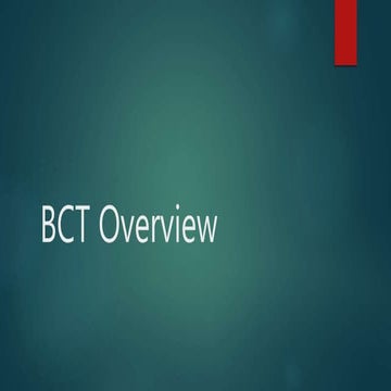 A staff in bct | PPTX