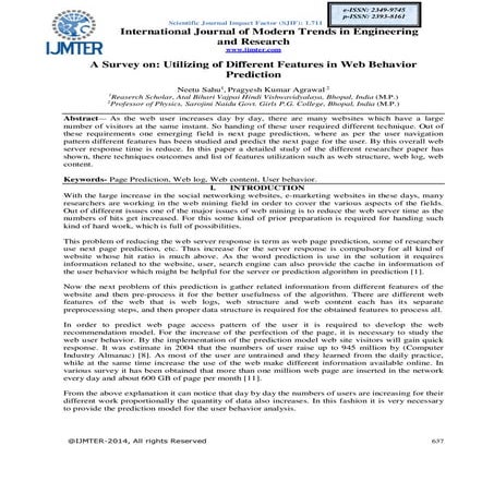 A Survey On Utilizing Of Different Features In Web Behavior Prediction