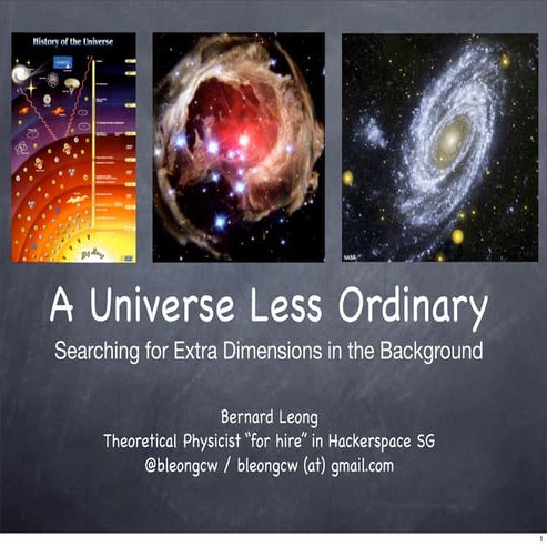 A universe-less-ordinary | PDF