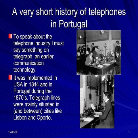 A Very Short History Of Telephones In Portugal (2) | PPT