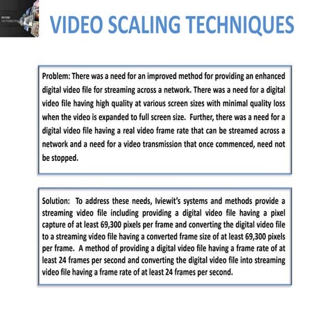Video Scaling Techniques | PPT