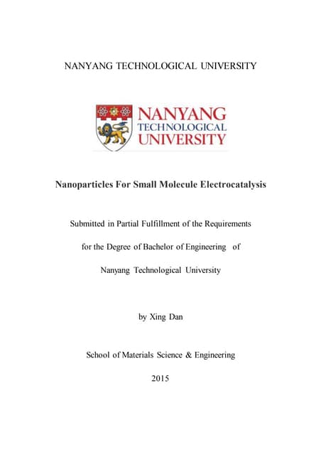 Electrochemical Characterization of Electrocatalysts .pptx | Chemistry ...