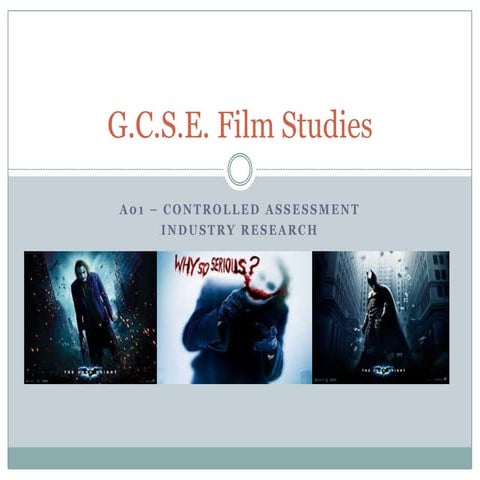 GCSE FILM STUDIES EXAMPLE PAPER | PDF