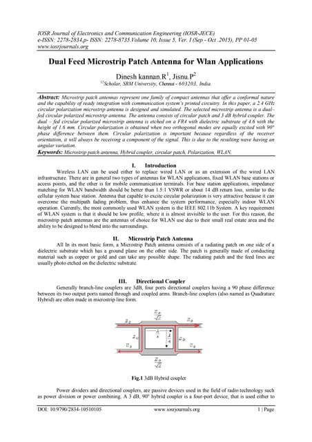 A Simple Feed Orthogonal Excitation X Band Dual Circular Polarized Microstrip Patch Array