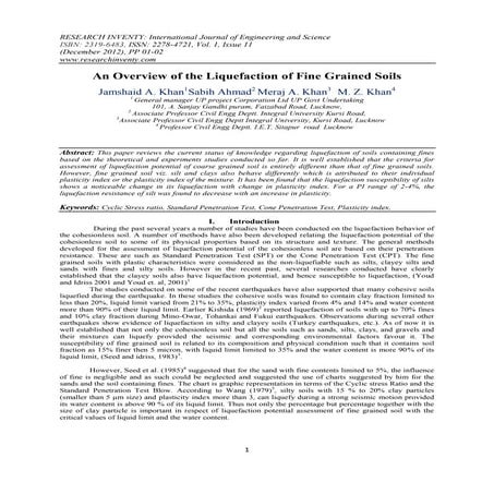 Soil Liquefaction Potential Maps for Earthquake Events in Yangon ...