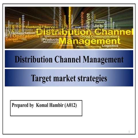 Distribution Channel Management | PPTX