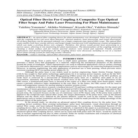 Optical Fiber Device For Coupling A Composite-Type Optical Fiber Scope ...