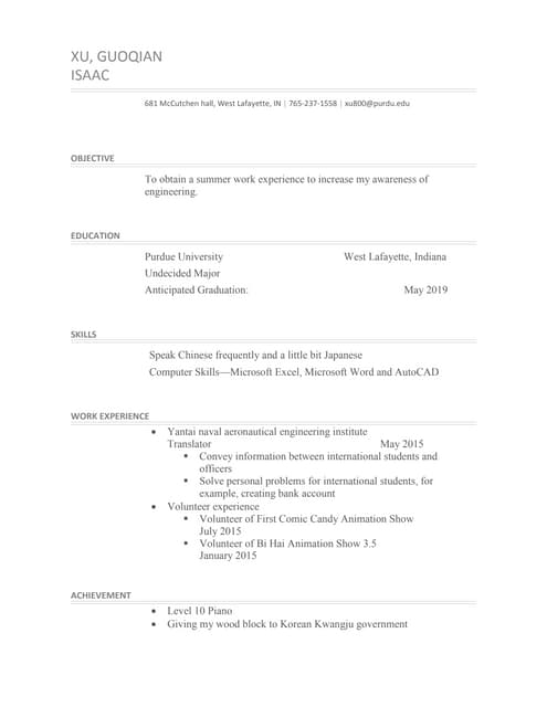 Rachel Stark Resume | PDF