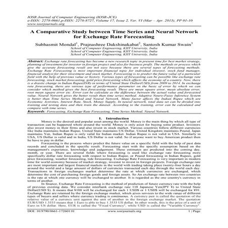 Currency Forecasting | PPTX