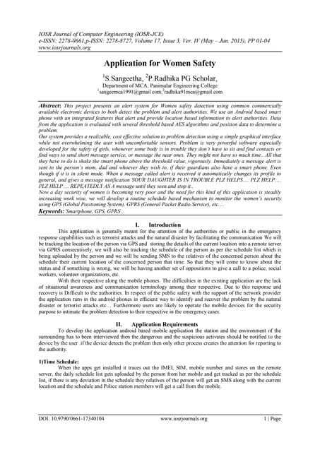 Safety app for woman | PPT | Computer Software and Applications | Computing