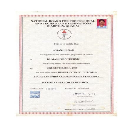 HND certificate | PDF