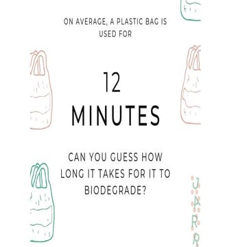 SAY NO TO SINGLE USE PLASTIC | PPTX